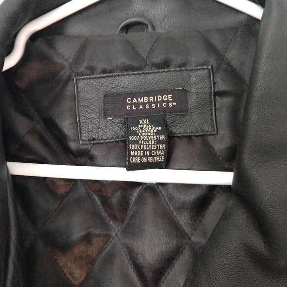 Cambridge Classics | Jackets & Coats | Mens Xxl Zip Up Leather Jacket ...